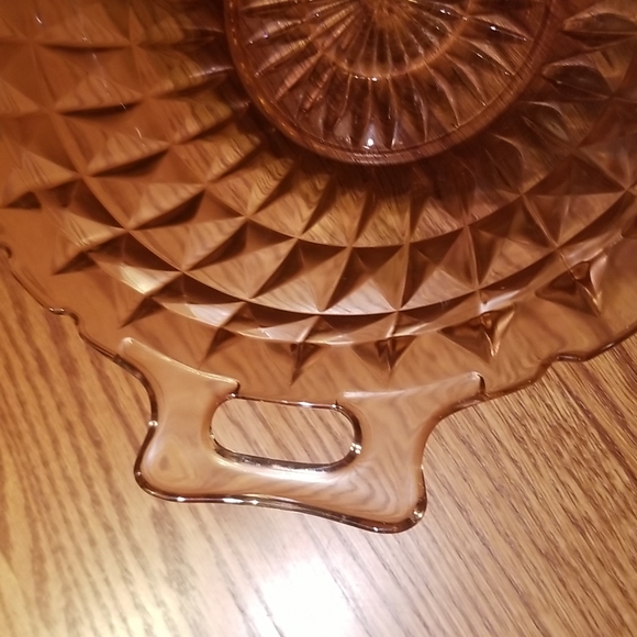 Jeanette Glass Co. | Dining | Vintage Pink Depression Glass Cubist ...